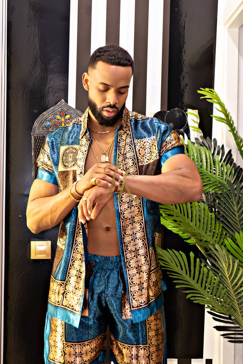 Men's Luxury Silk Dress Set Outfit - Elevate Your Style Game with ...