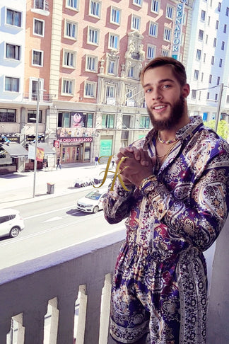 Men's Silk Set - Le Barroco Model - Baroque Print - Kayib Shop ...