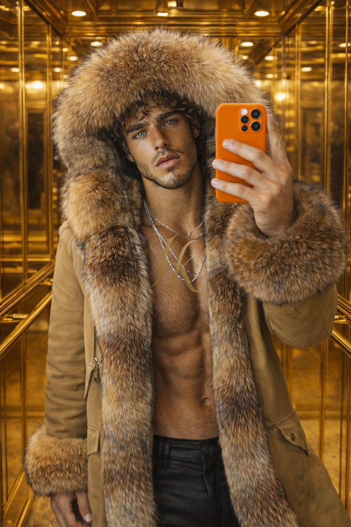MEN’S LUXURY FOX FUR PARKA – ICON EDITION | kayibstrore