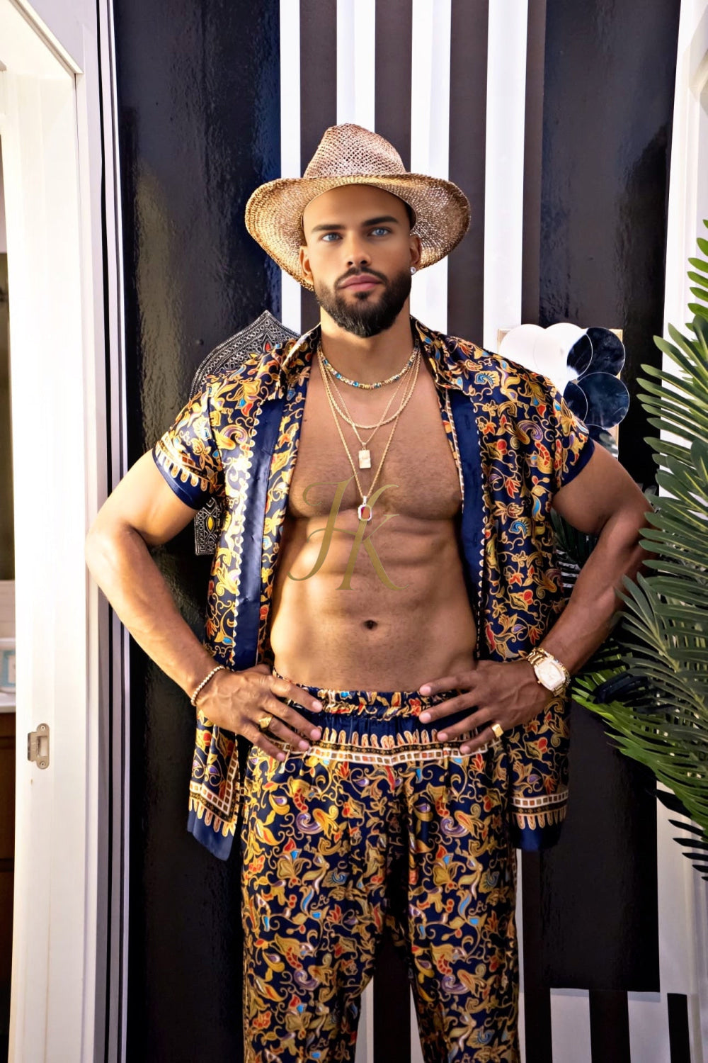 High-End Men's Silk Rave Clothing – kayibstrore