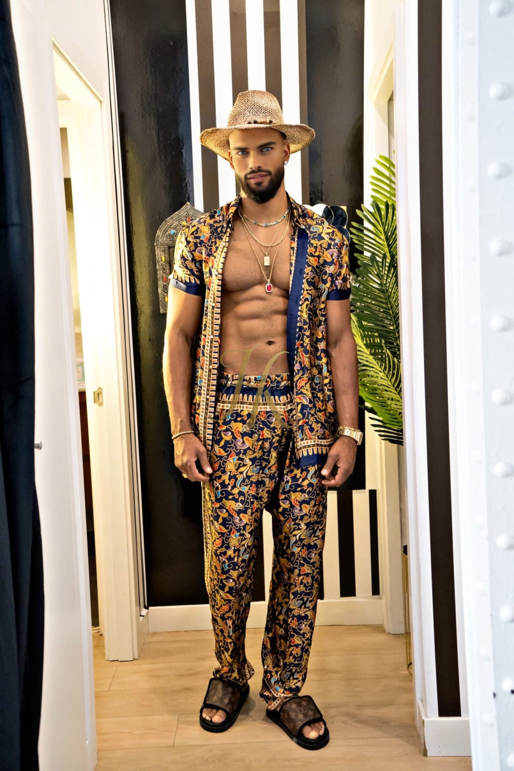 High-End Men's Silk Rave Clothing | kayibstrore