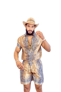 Festival Handmade Red Men's Silk Dress Set Outfit - Make a Sartorial ...